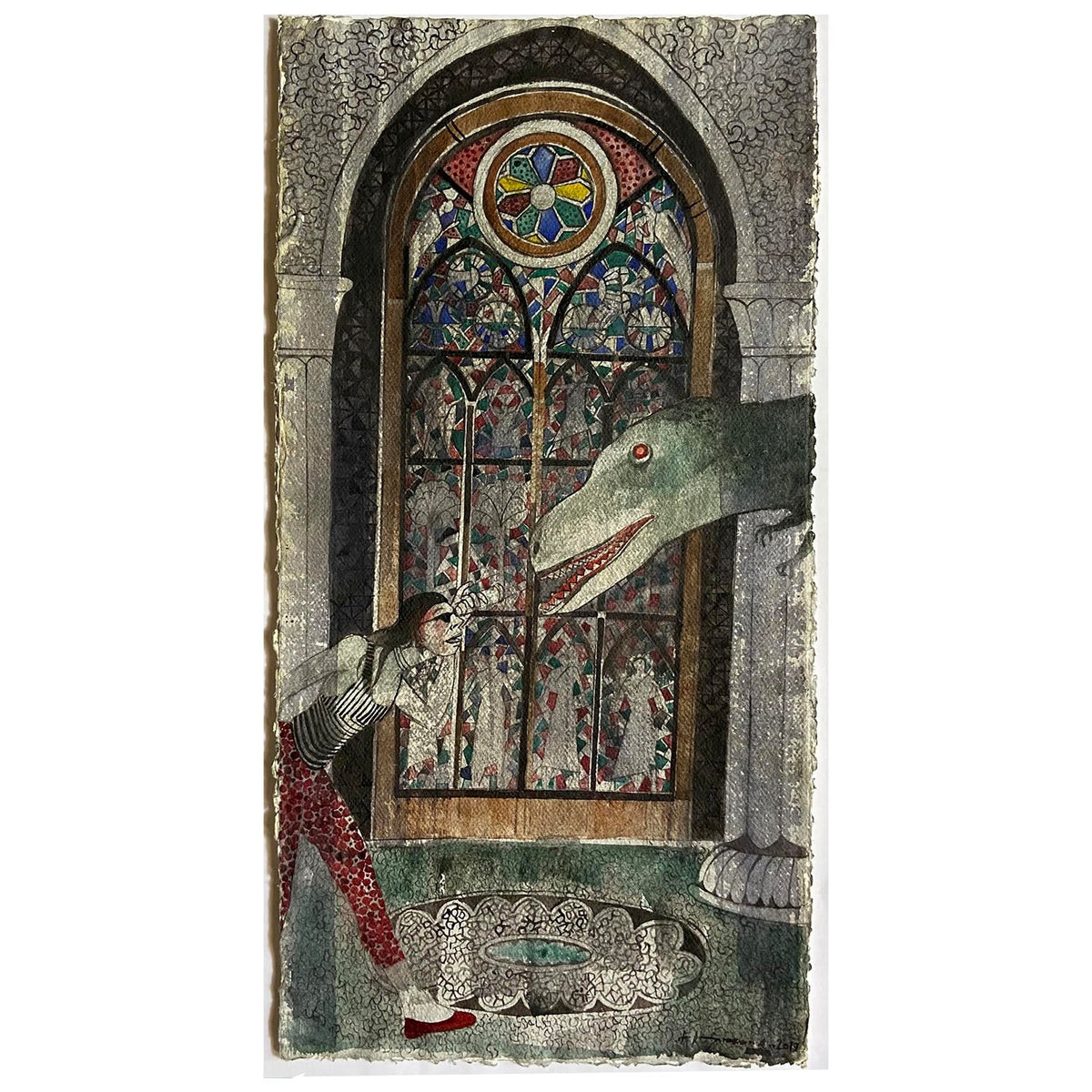 Buy A. Rajeswara Rao - If Godzilla Comes at Kadari Art Gallery